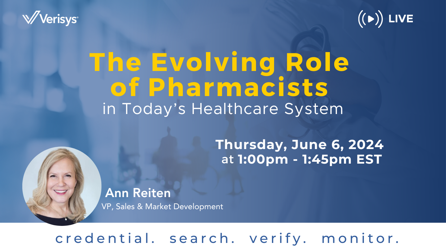 Webinar: The Evolving Role of Pharmacists in Today’s Healthcare System